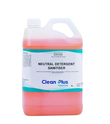 Clean Plus Neutral Detergent Sanitiser (5L) - Star Hygiene