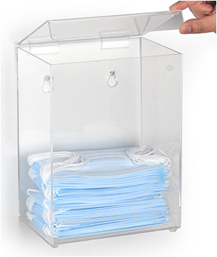 Wall Mounted Face Mask Dispenser Covered Mask and PPE Dispenser for Wo ...