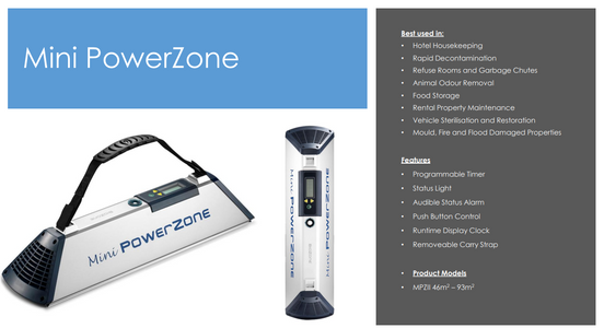 Mini PowerZone from Biozone - ADVANCE AIR AND SURFACE PURIFICATION - Star Hygiene